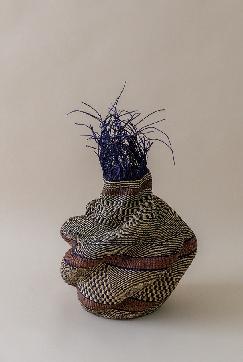 Swirls of Vintage decorative African art basket – Kusuka
